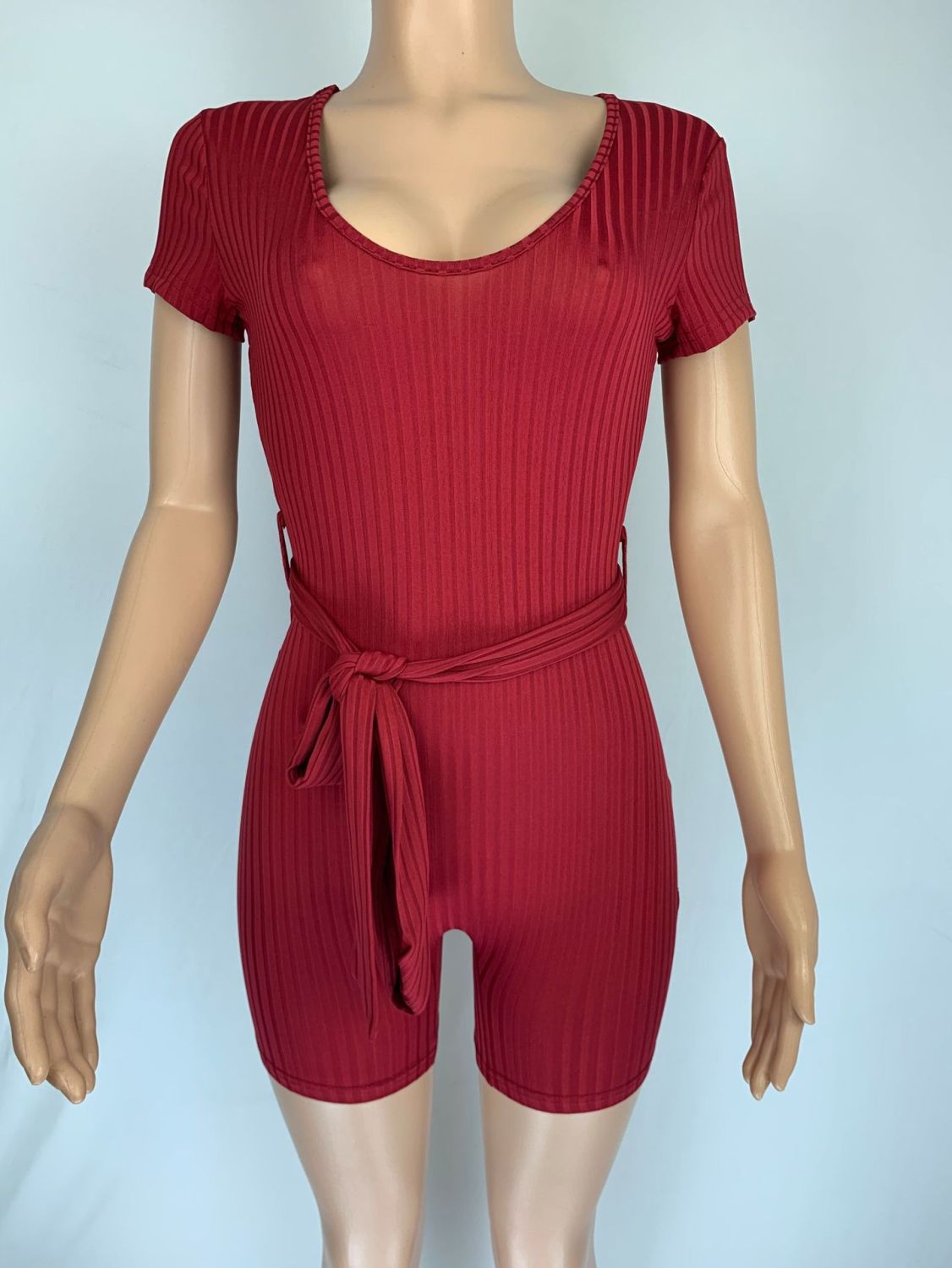 Dear-Fashion | Wholesale Plus Size Short Sleeve Low Cut One Piece ...