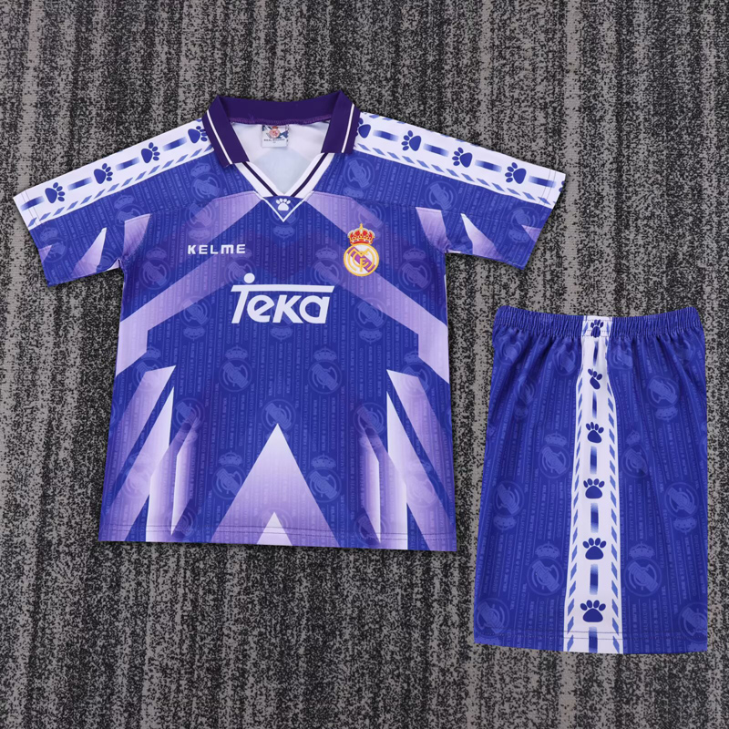US$ 18.00 - 1996-1997 RMA Away Kids Retro Soccer Jersey - www.bestzv2.com