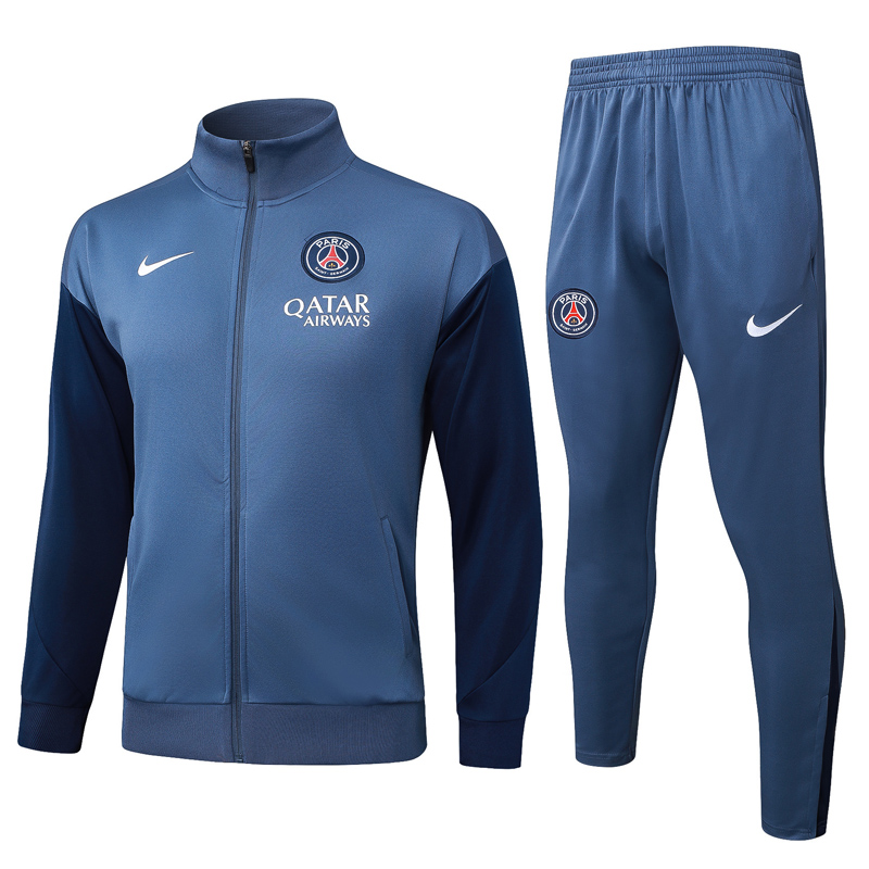 US$ 43.00 - 2025-26 PSG Gray Jacket Tracksuit #A2593 - www.bestzv2.com